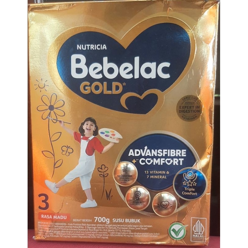 Bebelac GOLD 3 HONEY 700G ADVANSFIBRE + COMFORT (RIJEK BOX) | Shopee ...