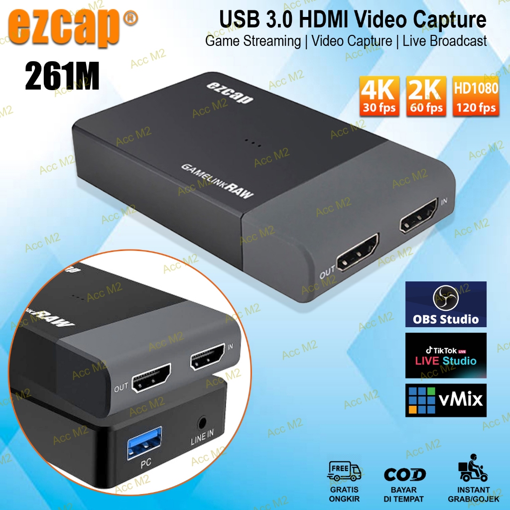 Ezcap 261M HDMI Video Capture Card Adapter USB 3.0 4K for Video ...