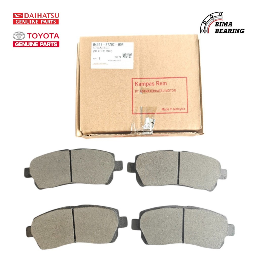Front BRAKE PADS SET TOYOTA AVANZA XENIA VELOZ GRAND NEW DAIHATSU ...