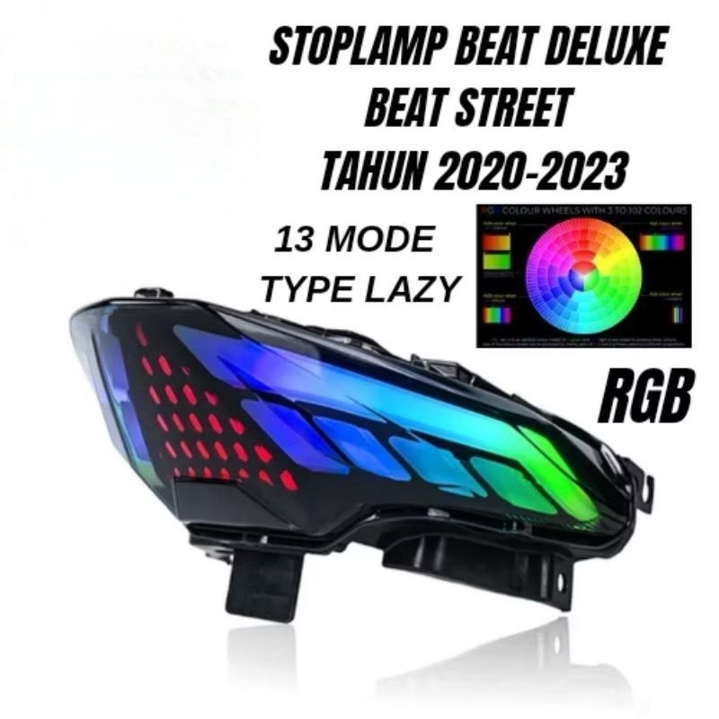 Honda Beat Deluxe RGB Stop Lamp GEN1 GEN 2 Beat STREET CBS Stop Lamp ...