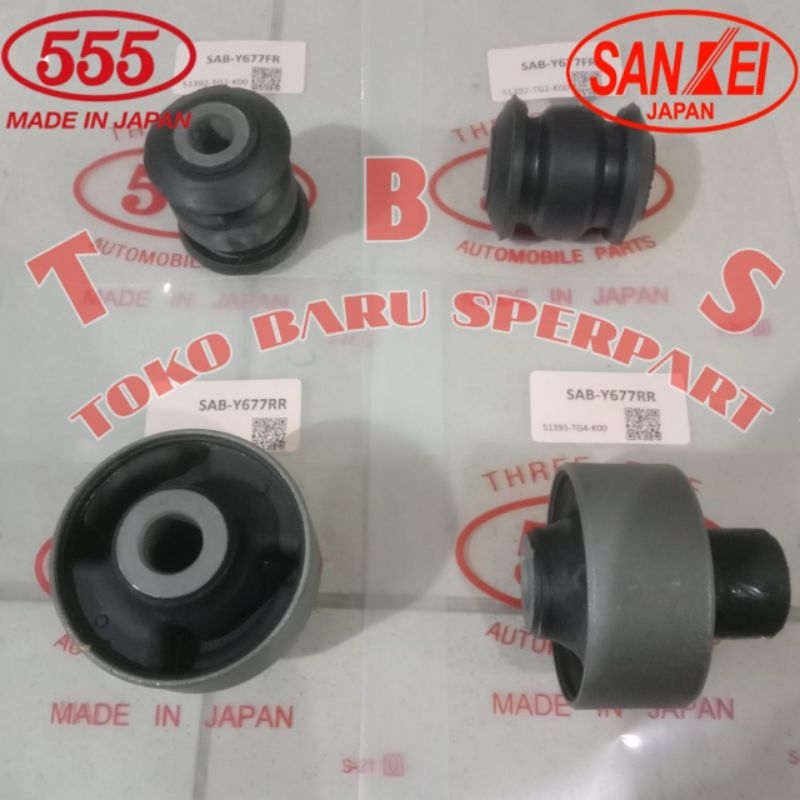 Honda Mobilio Large Small Low Arm Bushings Brand 555 Japan 4pcs ...