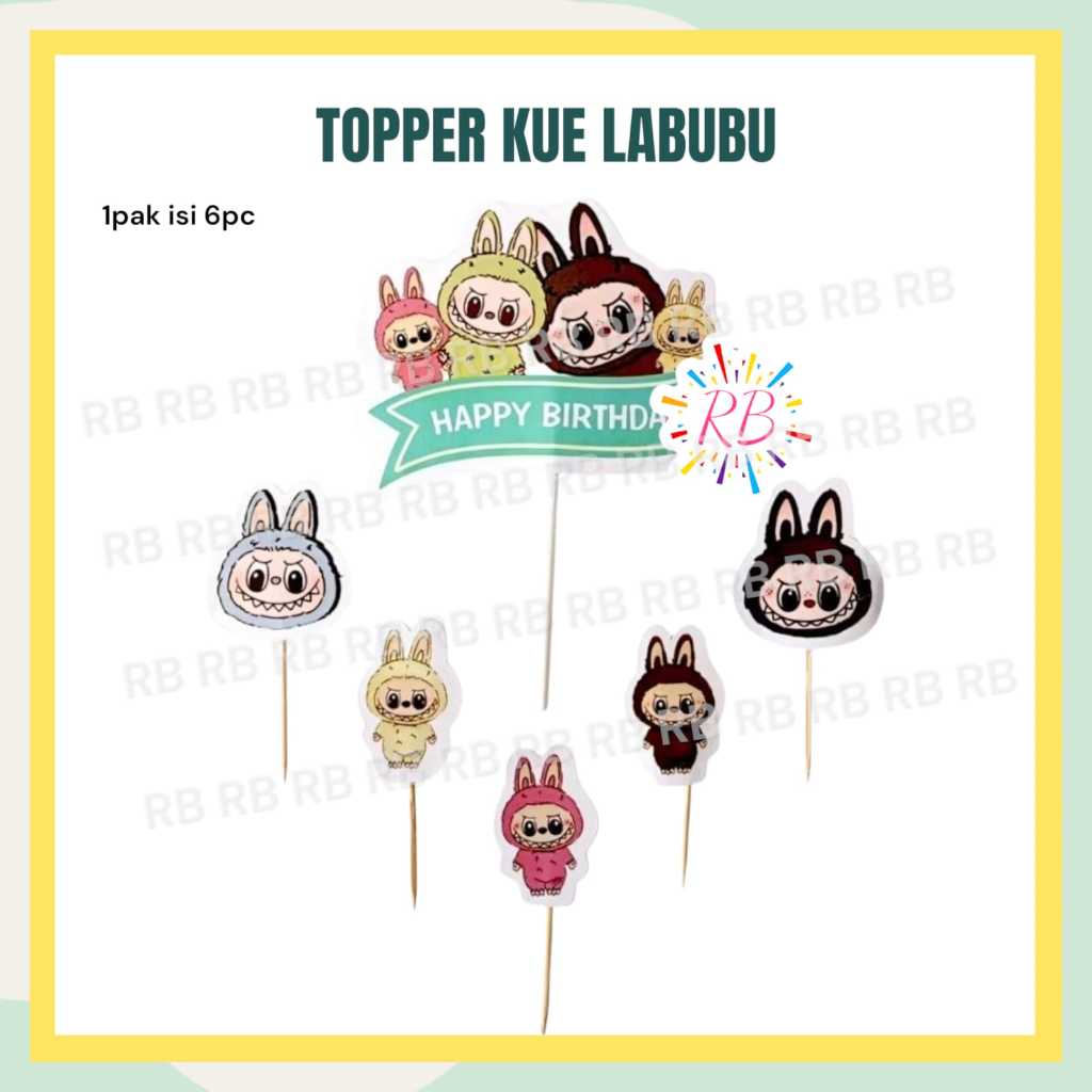 Labubu Topper / Labubu Cake Topper | Shopee Malaysia