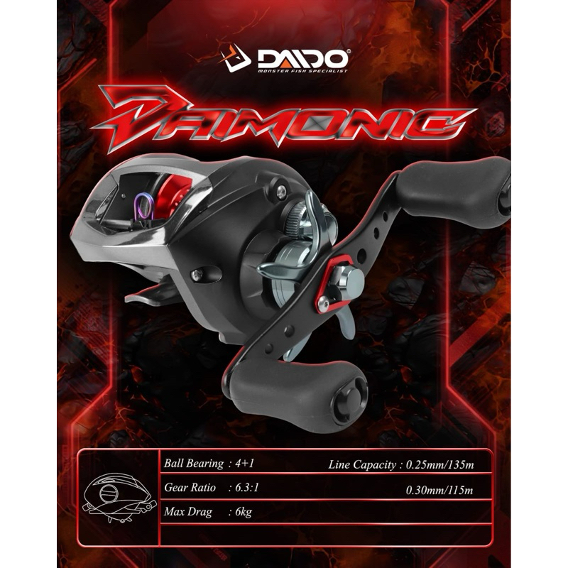 Daido daimonic casting reel bait | Shopee Malaysia
