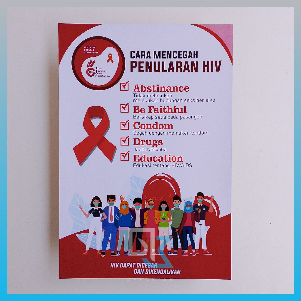 Poster How to Prevent HIV Transmitted - Infectious Diseases - Kespro ...
