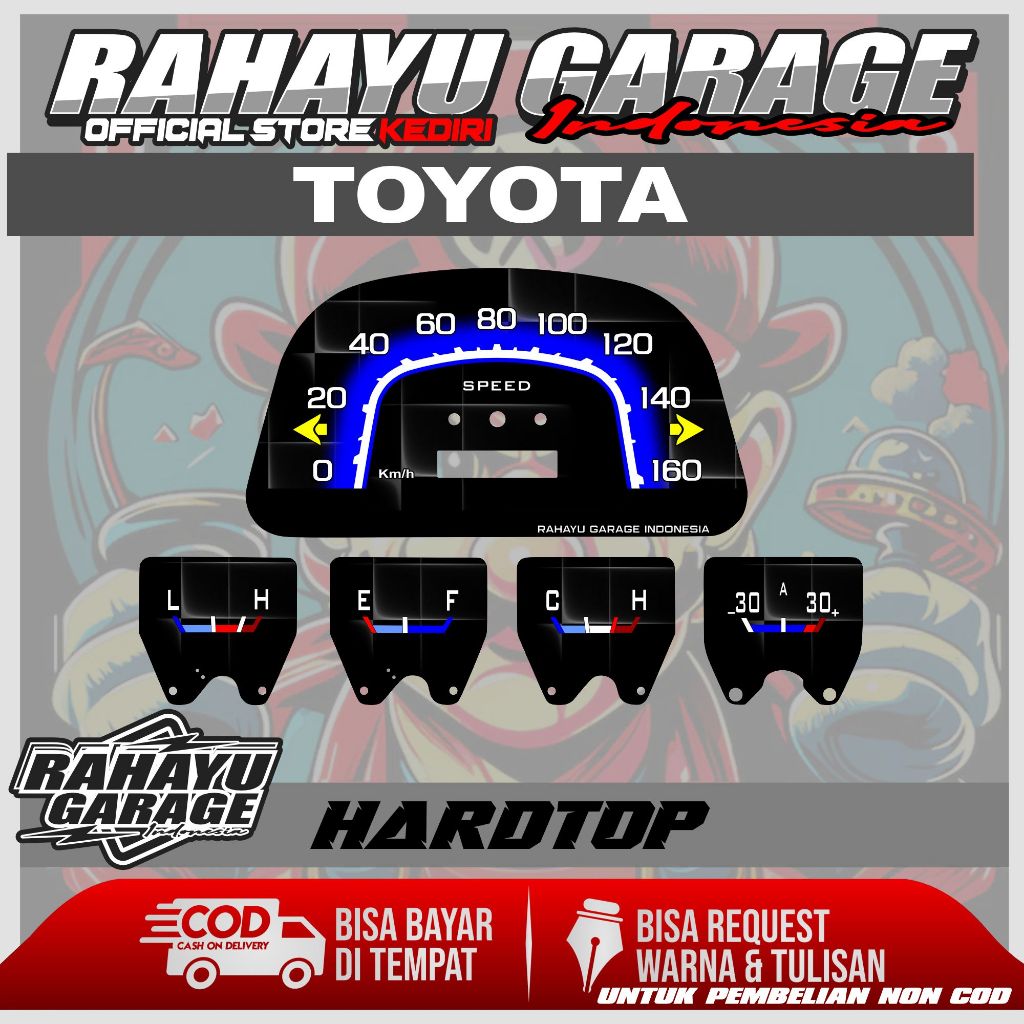 Toyota HARDTOP CUSTOM SPEEDOMETER BOARD | Shopee Malaysia