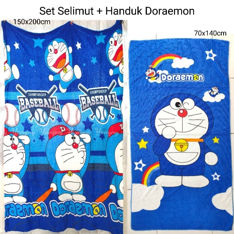 Doraemon character fur blanket | Shopee Malaysia