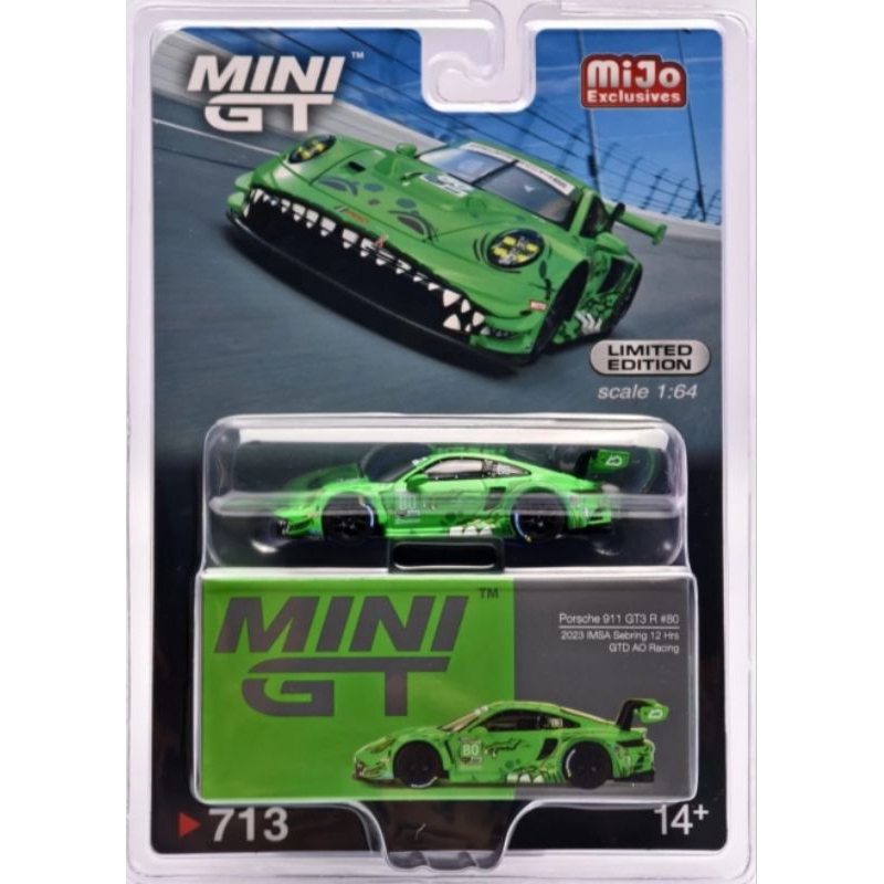 Mini GT 713 MIJO BLISTER PORSCHE 911 GT3 2023 IMSA SEBRING 12 HRS GTD ...