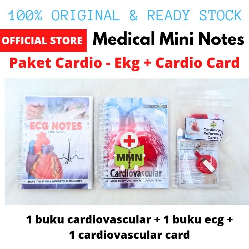Original Latest Edition!! Medical Mini Notes - Cardiology + ECG Package ...