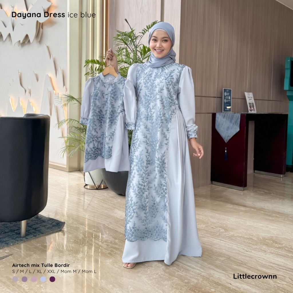 Littlecrownn - Dayana Dress | Baju Kurung Budak Perempuan | Girls ...