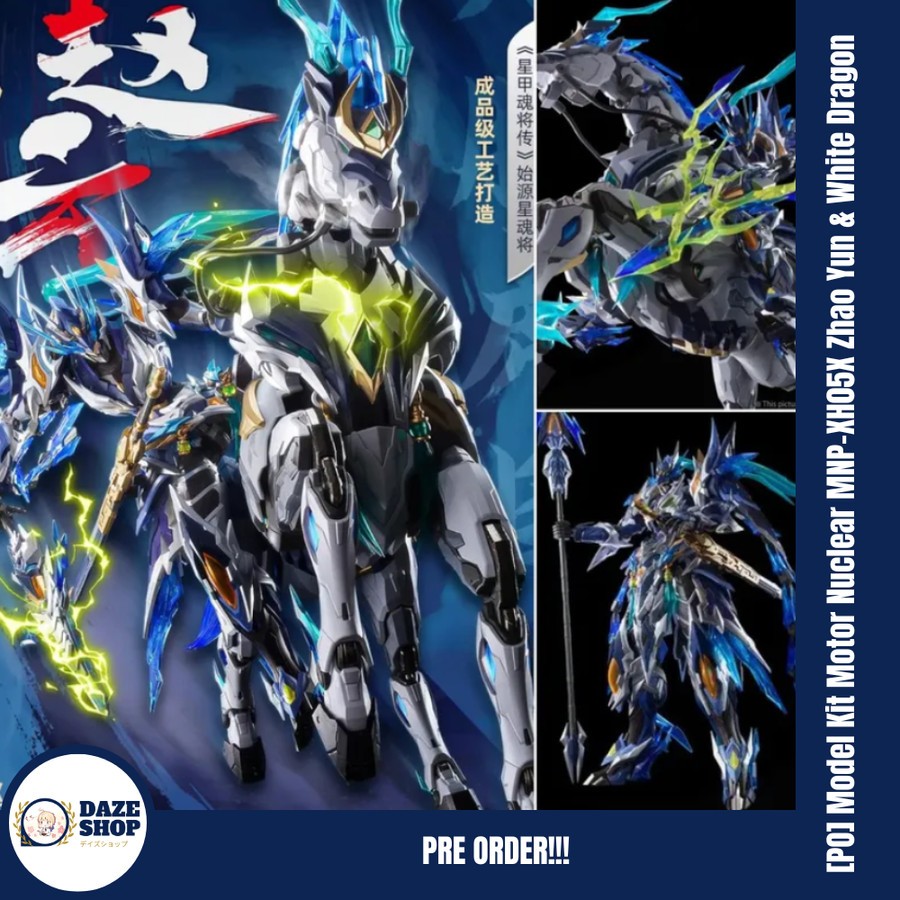 Nuclear Motorcycle Model Kit MNP-XH05X Zhao Yun & White Dragon Horse ...