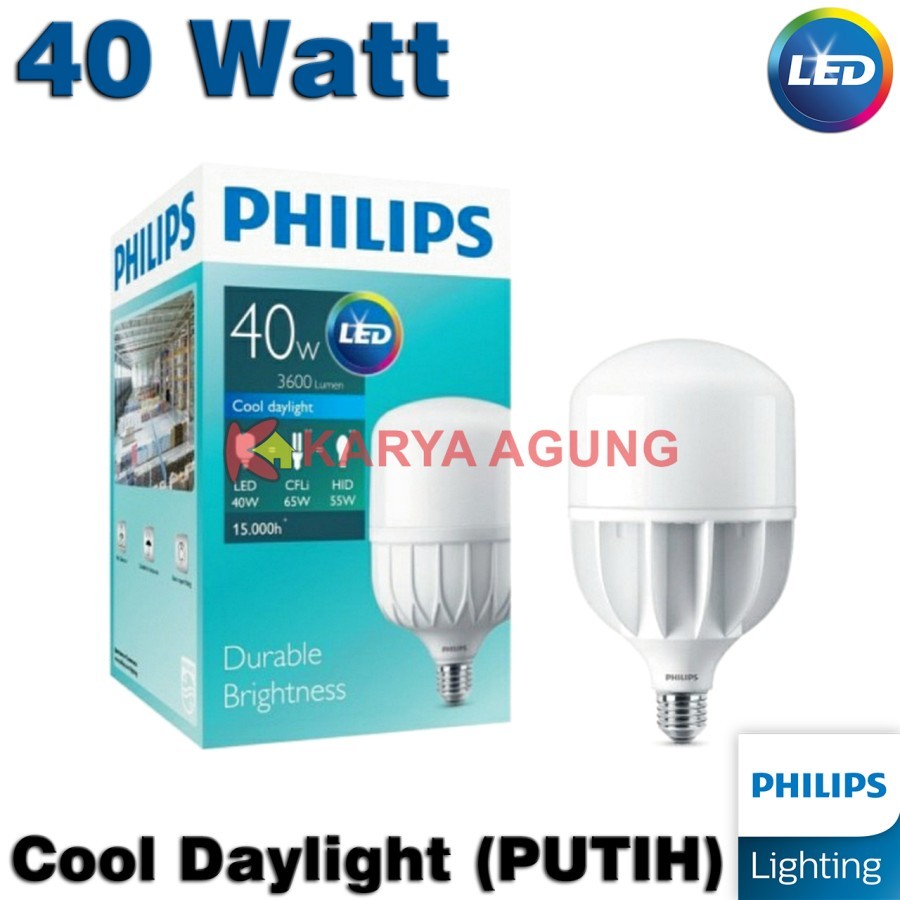 Philips LED Lamp 40W TrueForce Core Large Bulb TForce 40 Watt 40 W ...