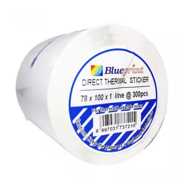 BLUEPRINT Thermal Barcode Sticker Label Sticker 78 x 100 OLSHOP ...