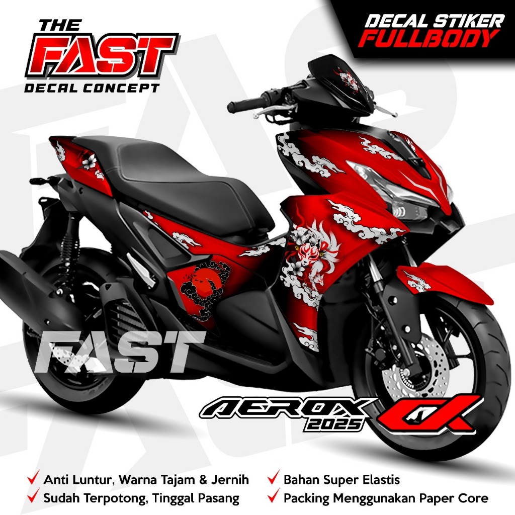 DECAL AEROX ALPHA NEW KITSUNE Fullbody - AEROX ALPHA Sticker Decal ...