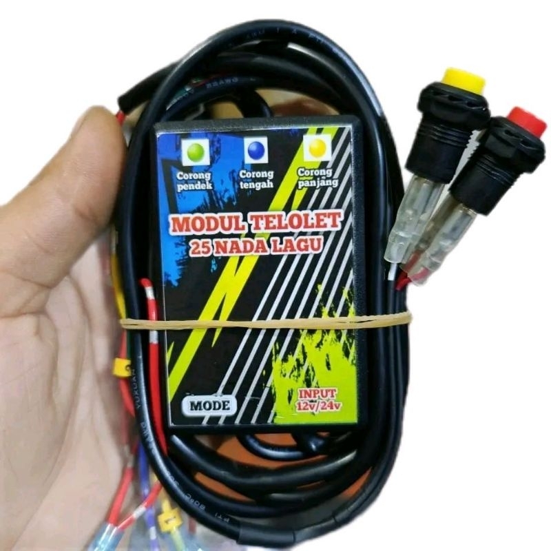 Telolet Horn Module 3 Funnel 25Nada Basuri 12V/24V Car Truck & Bus ...
