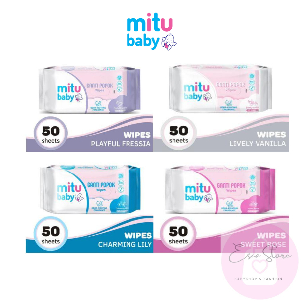 Mitu Baby Tissue / Wet Tissue for Changing Diapers 50's Buy 1 Get 1 ...
