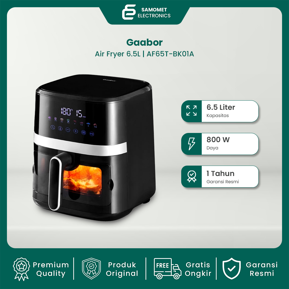 Gaabor Air Fryer Low Watt 6.5L Digital Multipurpose Non-Stick ...
