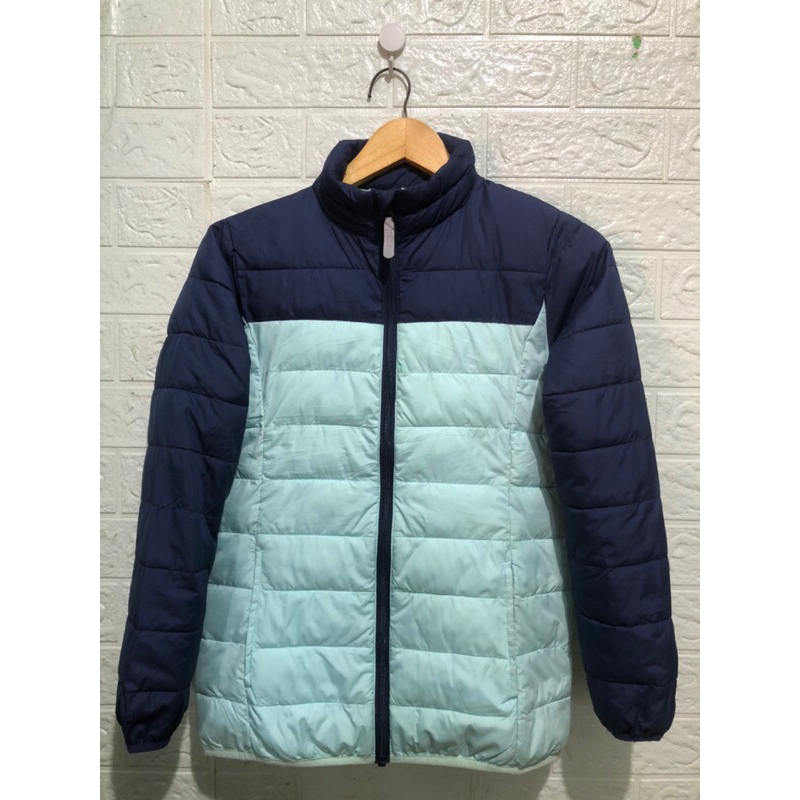 UNIQLO Ultralight down heat tech padded two tone color jacket | Shopee ...