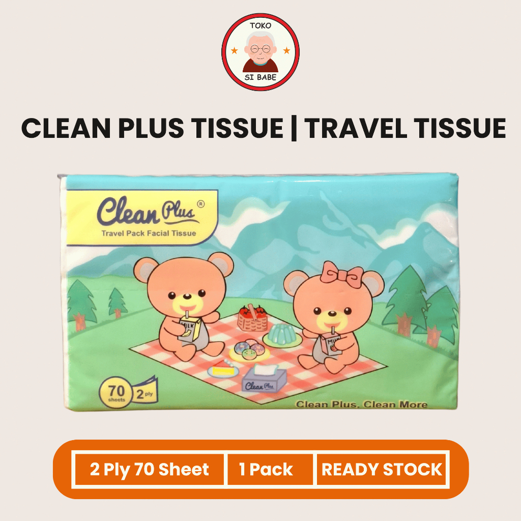 TISSUE CLEAN PLUS 2 PLY 70 SHEETS | CLEAN PLUS 70 SHEETS | Tissue ...