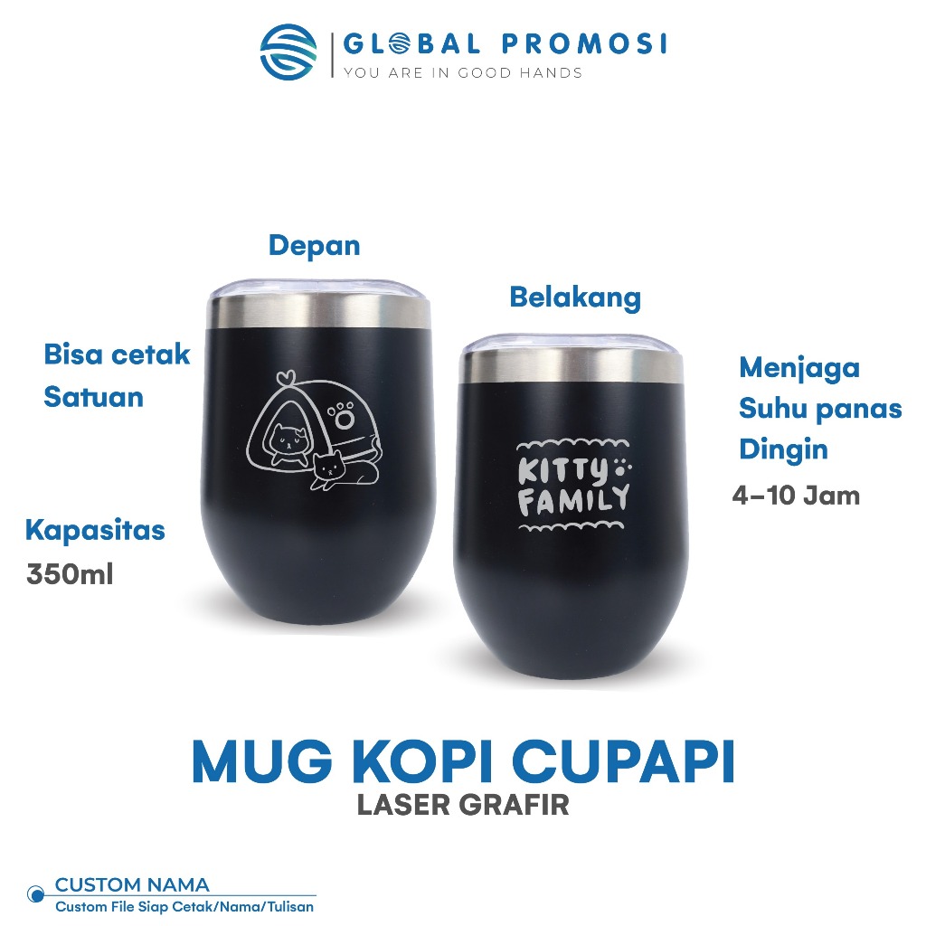 Custom Egg Mug CUPAPI Coffee Stainless Drinking Cup Laser Engraved Name ...