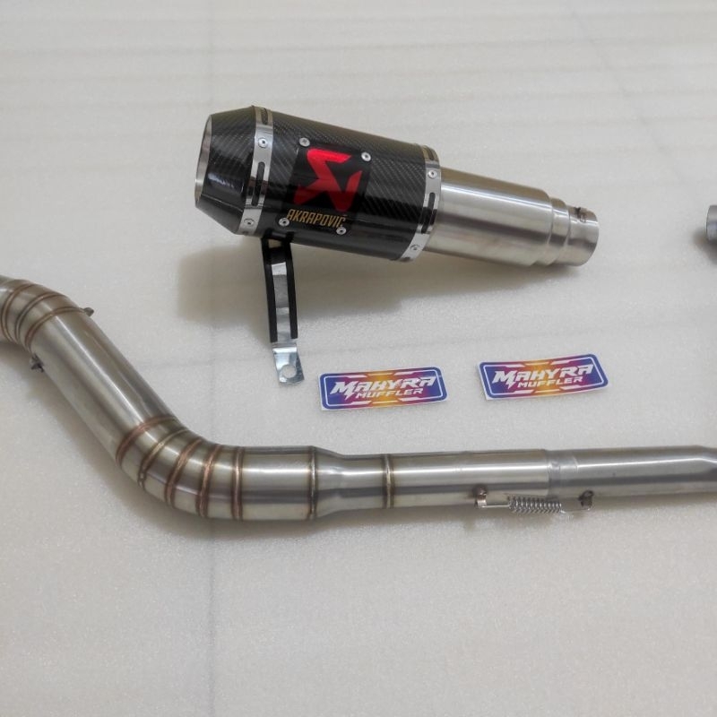 Akrapovic GP M1 Lorenzo Racing Exhaust for Vixion, CBR, Satria, Sonic, Verza, Megapro, Byson ...