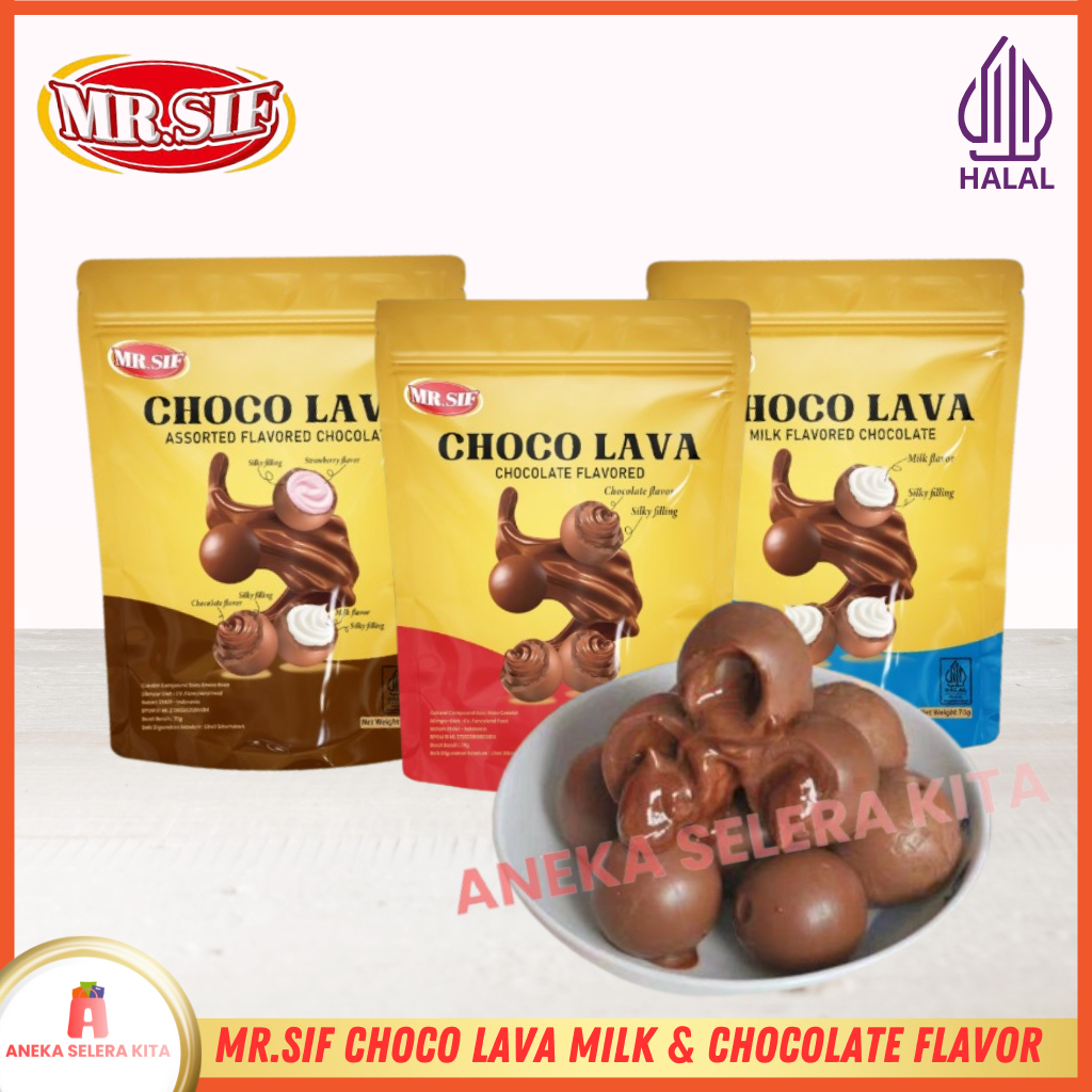 MR.SIF Choco Round Chocolate Lava with Milk Chocolate Flavor Lava ...