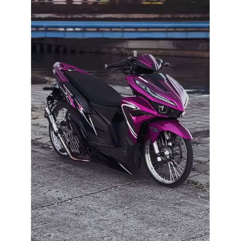 STRIPING STICKER TRANSPARENT ALL NEW VARIO 125 2023 GEN 2 VARIO V2 ...