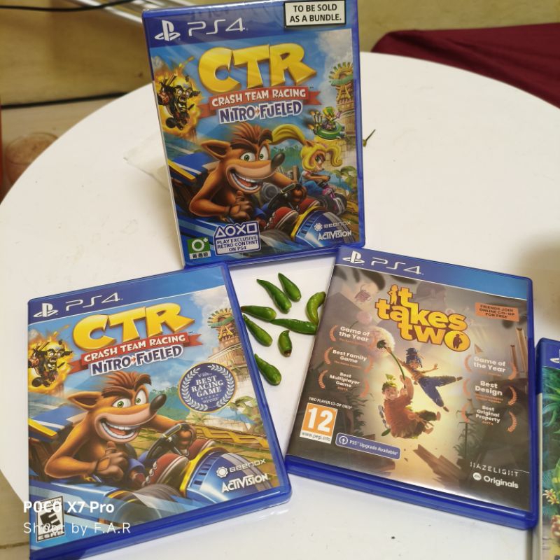 Bd PS4 PS5 CTR It Takes Two CRT Nitro Fueled Crash N Sane Trilogy ...