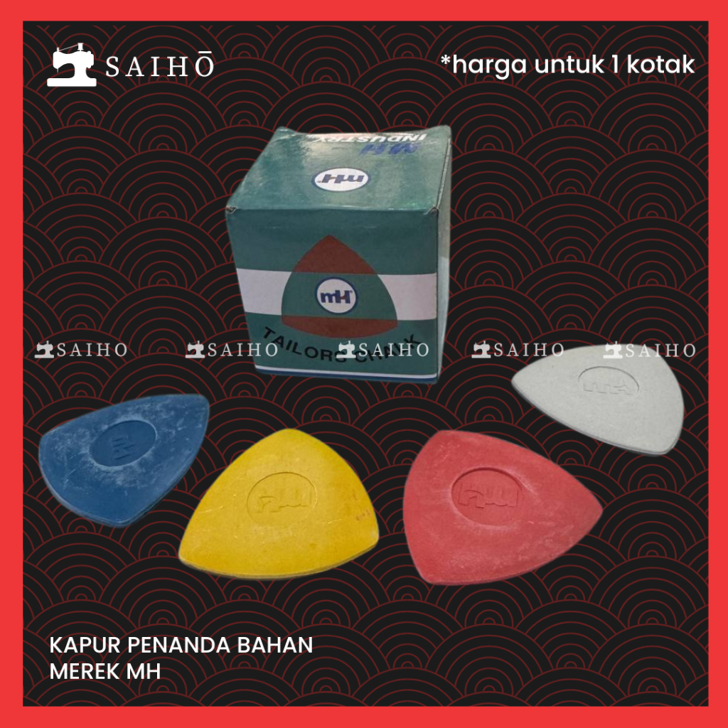 Material Chalk / Tailor Chalk MH (1 Box contains 10 pieces) | Shopee ...