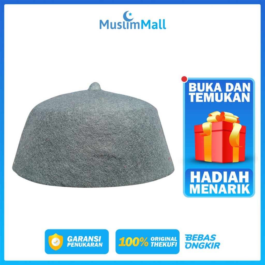 TheKufi Peci Tarbus Wool Gray Moroccan - Fez Wool Tarbus | Shopee Malaysia