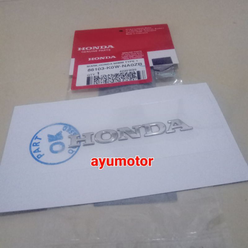 Honda mark 90mm type 1 emblem embossed honda writing logo 9cm adv 160 ...