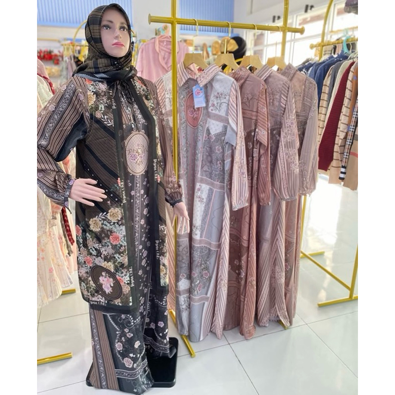 OMG PESONA PREMIUM GAMIS INCLUDES HIJAB (BRIDAL) | Shopee Malaysia