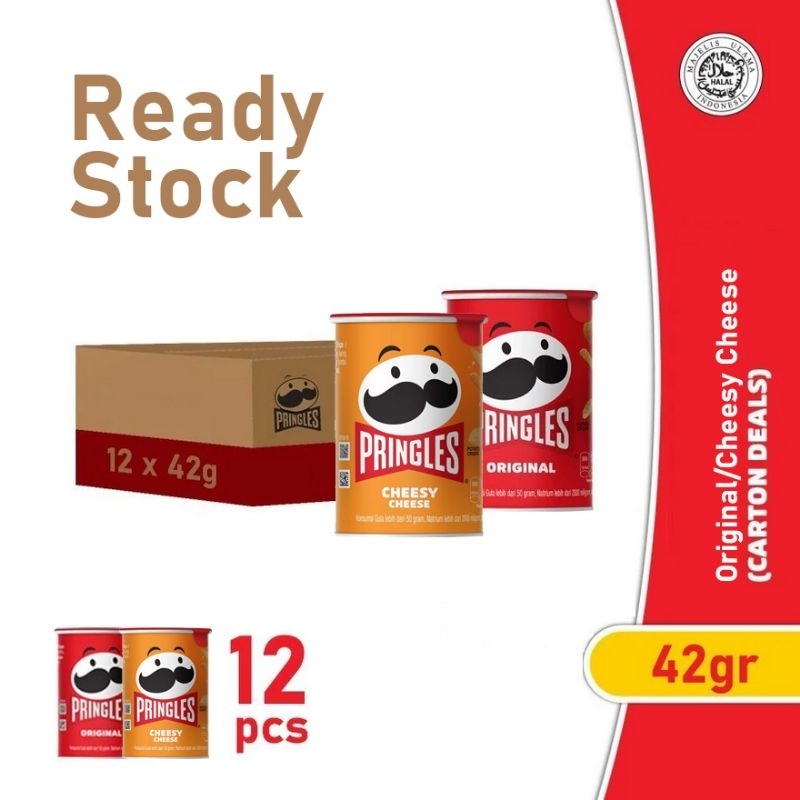 ORIGINAL MINI PRINGLES, CHEESE CHEESE, SOUR CREAM & ONION 42 GRAM 1 ...