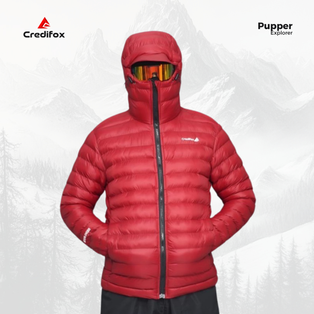CREDIFOX EXPLORER series Mountain Gorpcore puffer Jacket - Cire ...