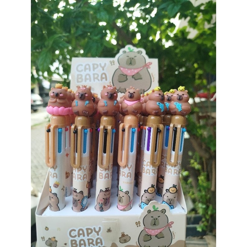 Capybara 6 Color Ink Shallow Pens 1 Box 36pcs | Shopee Malaysia