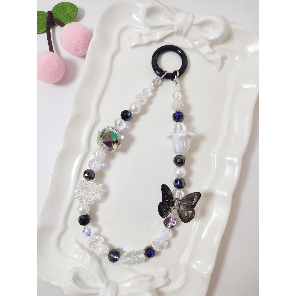 GANTUNGAN Black Butterfly HP Hanger / Premium HP Hanger / Aesthetic ...
