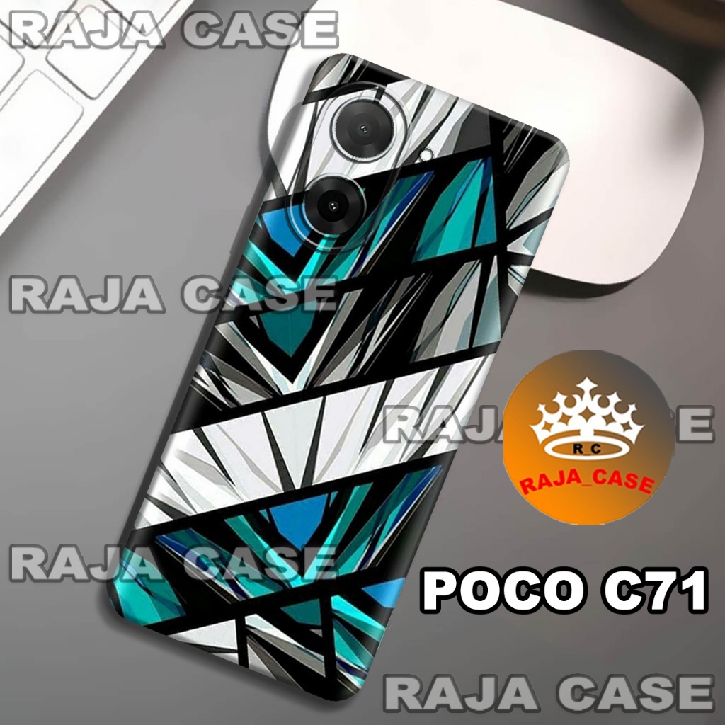 Rc2/ POCO C71 rubber Softase - COWOK Motif - POCO C71 case - POCO C71 ...