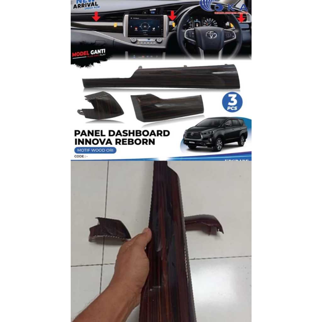 Innova Reborn Car Dashboard Panel 2016 - 2025 Up Replace Model | Shopee ...
