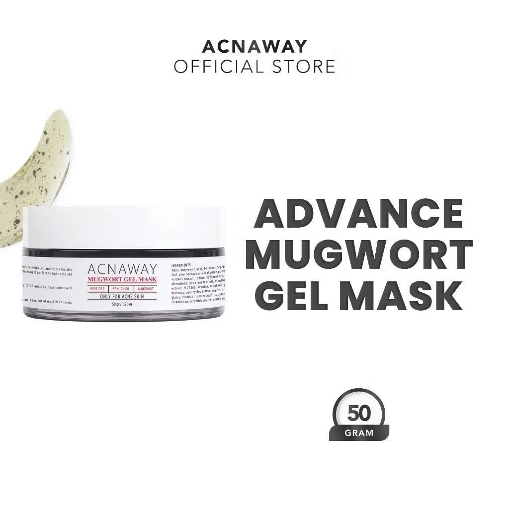 ACNAWAY Advanced Mugwort Gel Mask - Gel Mask Brightens the Face with ...