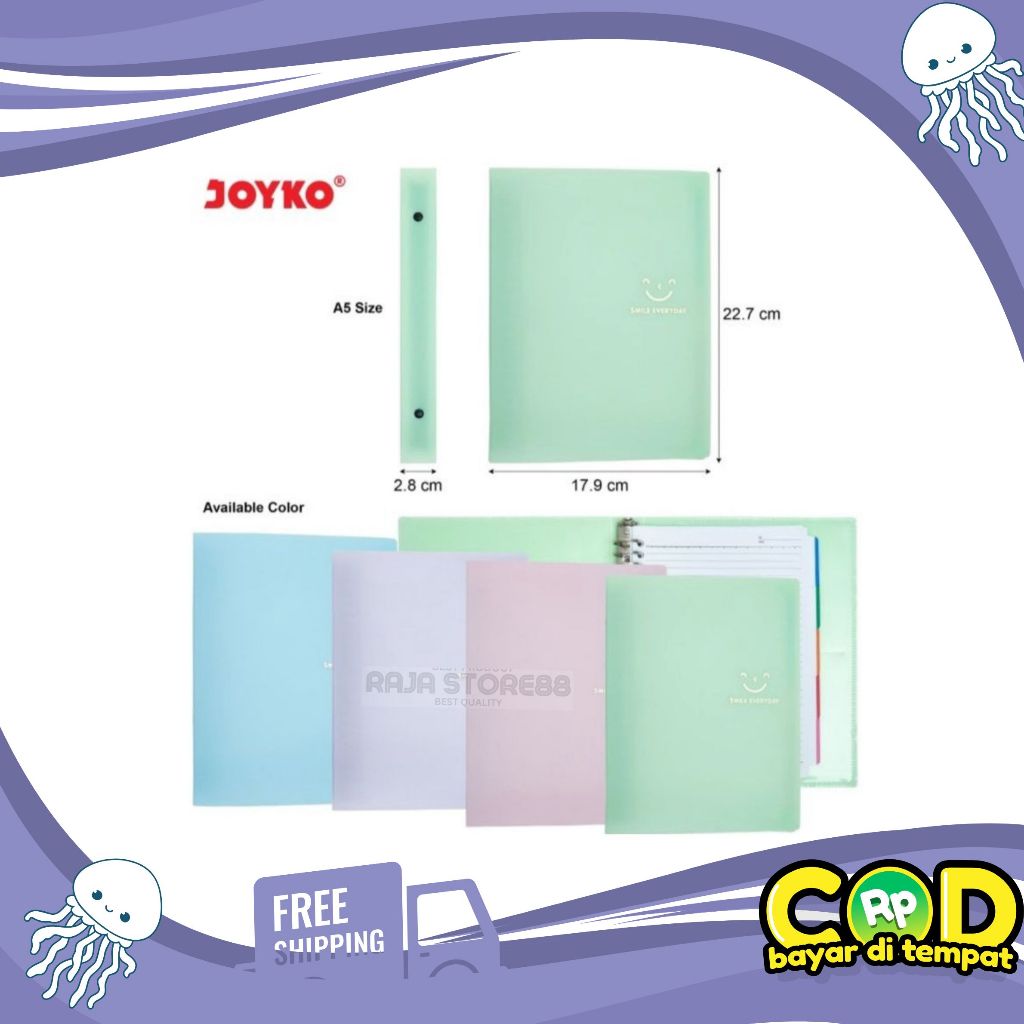 Folder Binder Note B5 Joyko B5 Plain Color (PCS) | Shopee Malaysia
