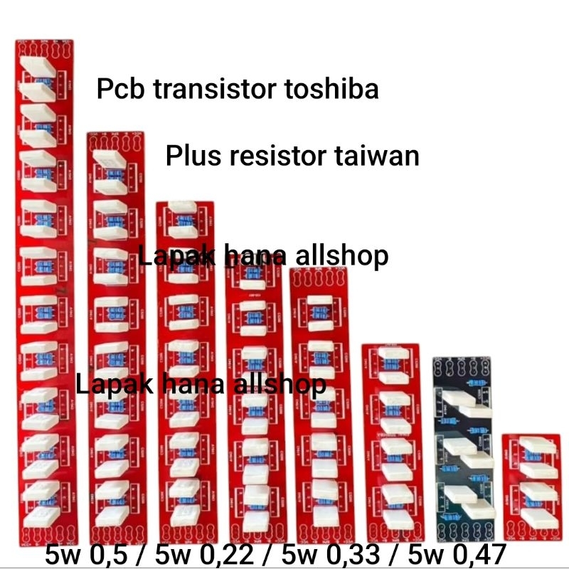 Toshiba final transistor Pcb plus Taiwanese resistor Pcb tr final ...