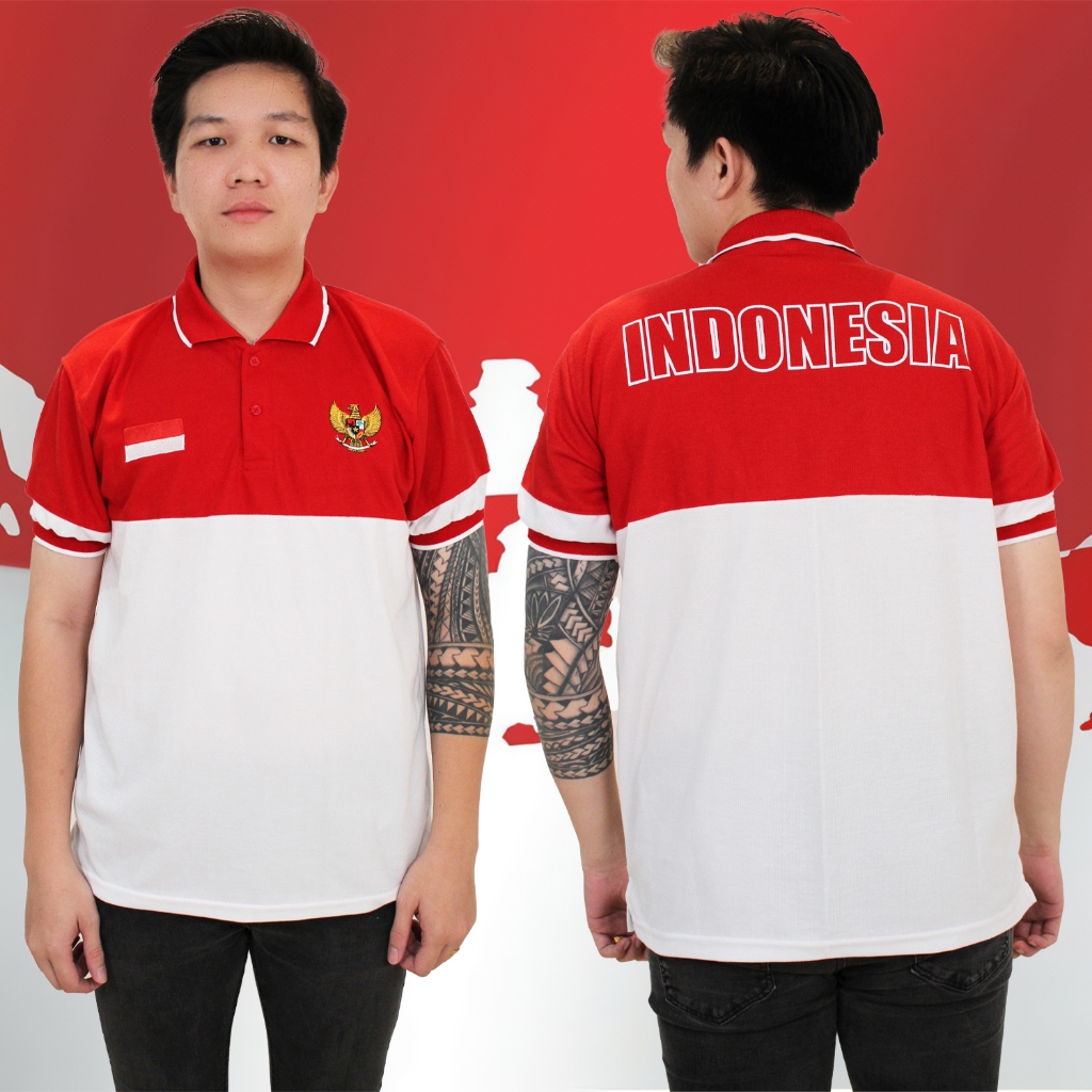 Garuda Indonesia Embroidered Logo Distro Polo Shirt | Men's Short ...