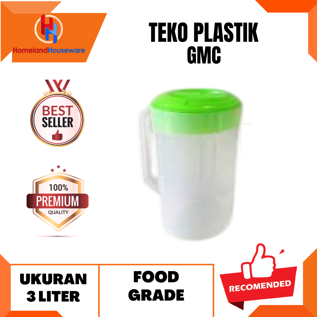 READY TO SEND-READY MADIUN/GMC PLASTIC TEKO 3 LITER/PLASTIC DRINKING ...