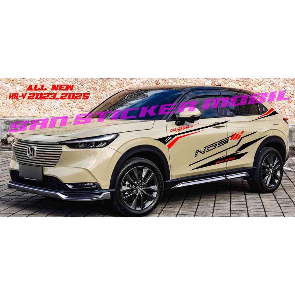 2056 CUTTING STICKER BODY SIDE RIGHT LEFT CAR HONDA HR-V ALL NEW 2023 ...