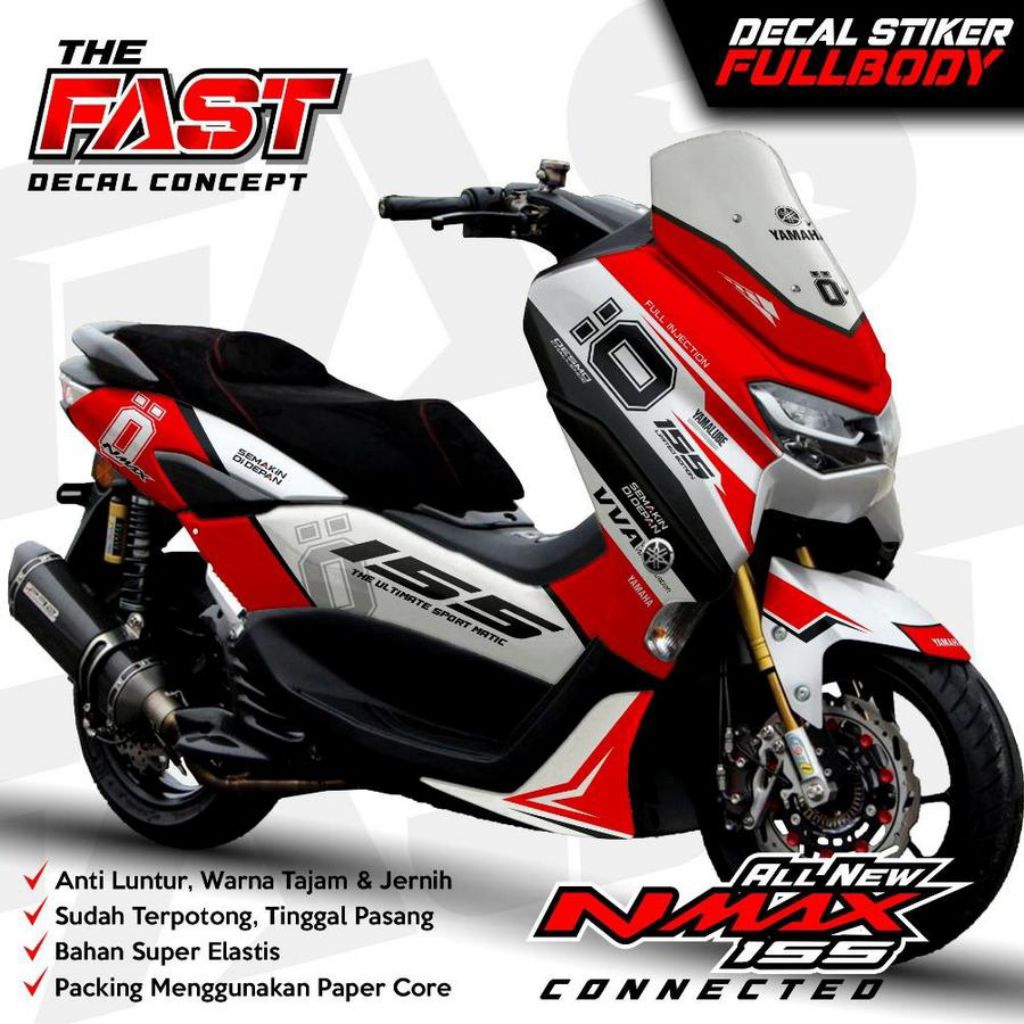Yamaha nmax new variation decal sticker/full body striping nmax decal ...