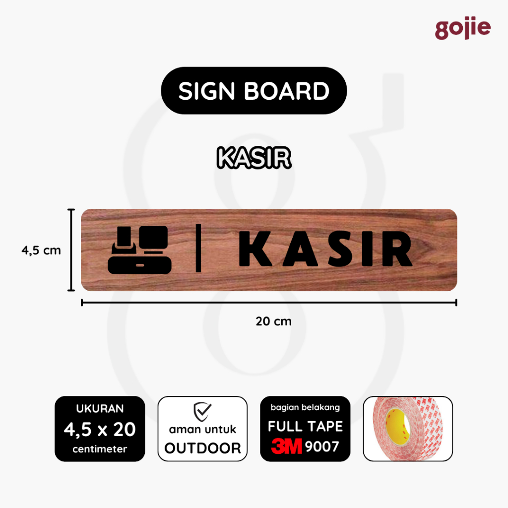 UNIQUE WOODEN CASHIER SIGN BOARD | SIGNAGE WOOD PATTERN INCLUDES FULL ...