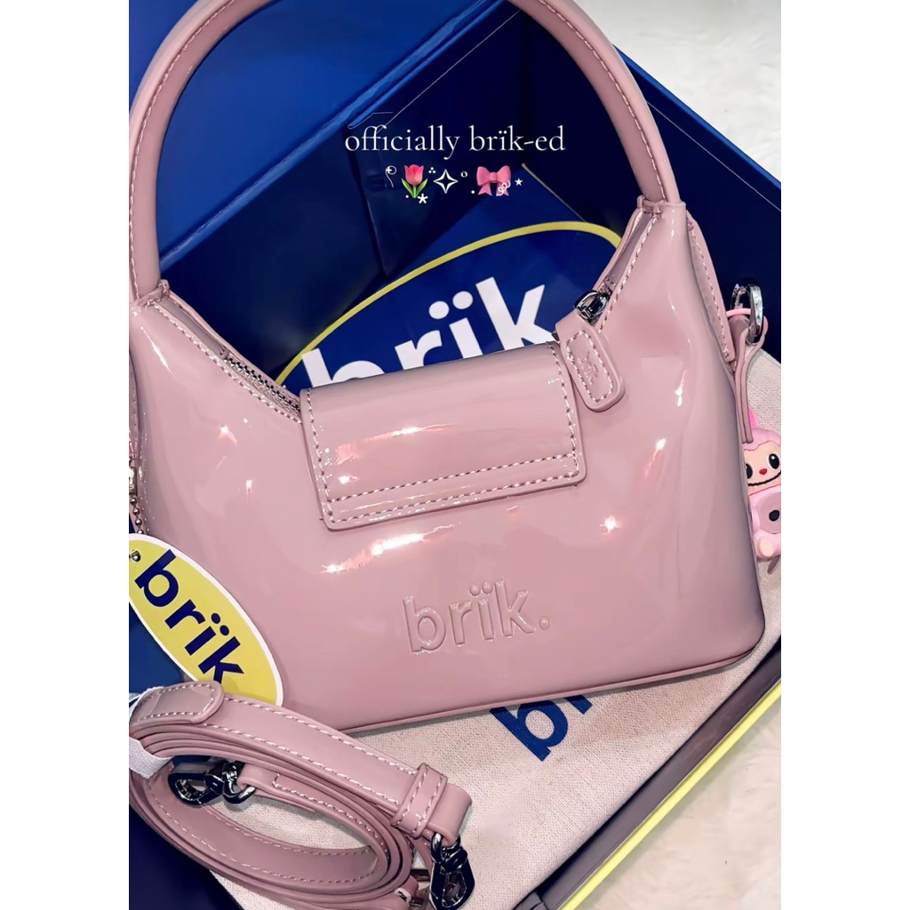 Chroma Petite Lilac pink Brik Bag (Like New) | Shopee Malaysia