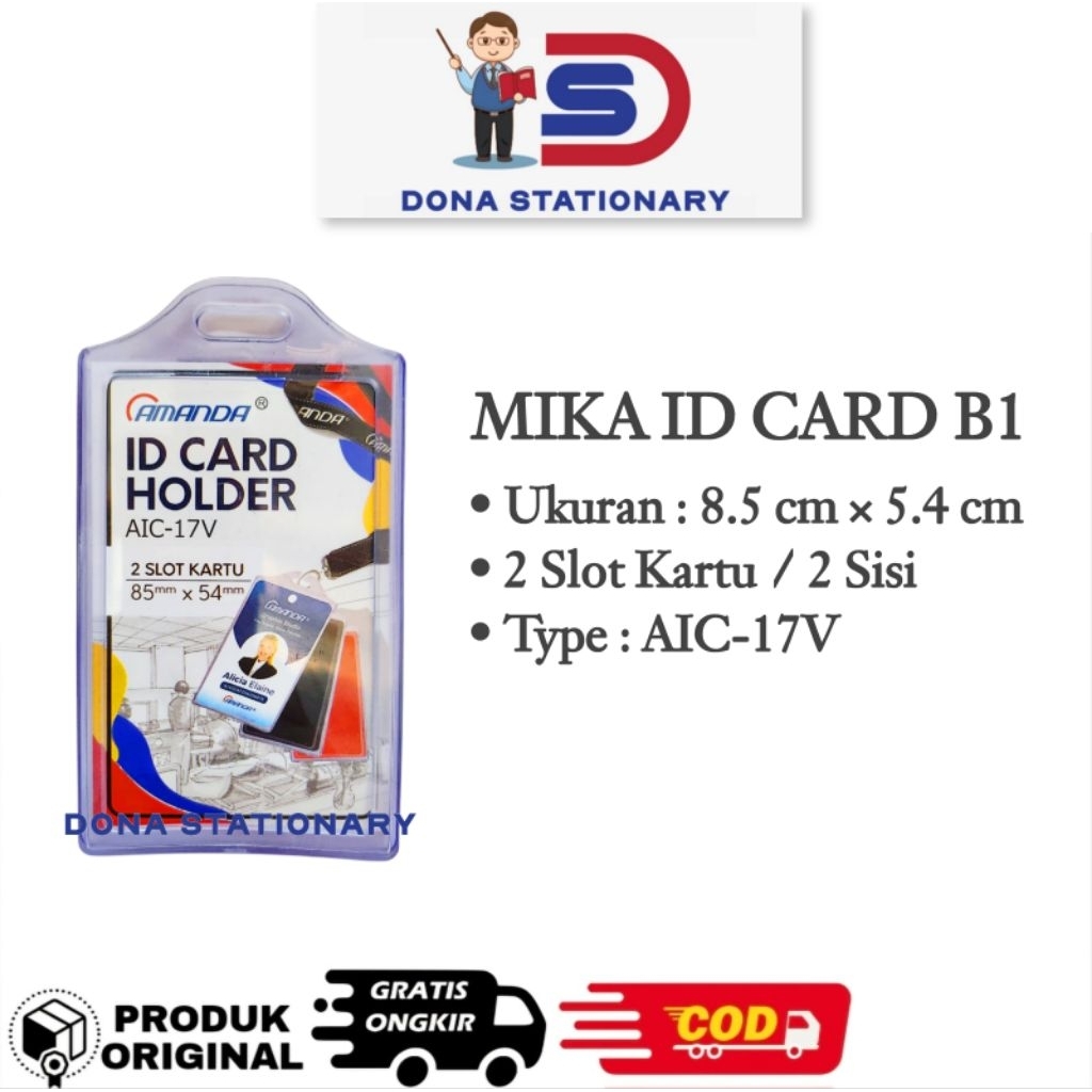 2 SIDED SILICON ID CARD HOLDER / 2 SIDED AMANDA ID CARD | Shopee Malaysia