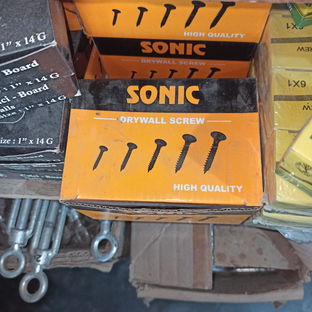 Gypsum Screws / Gipsun Gypsum Screws / SONIC Black Drywall Screws 1 1/2 ...