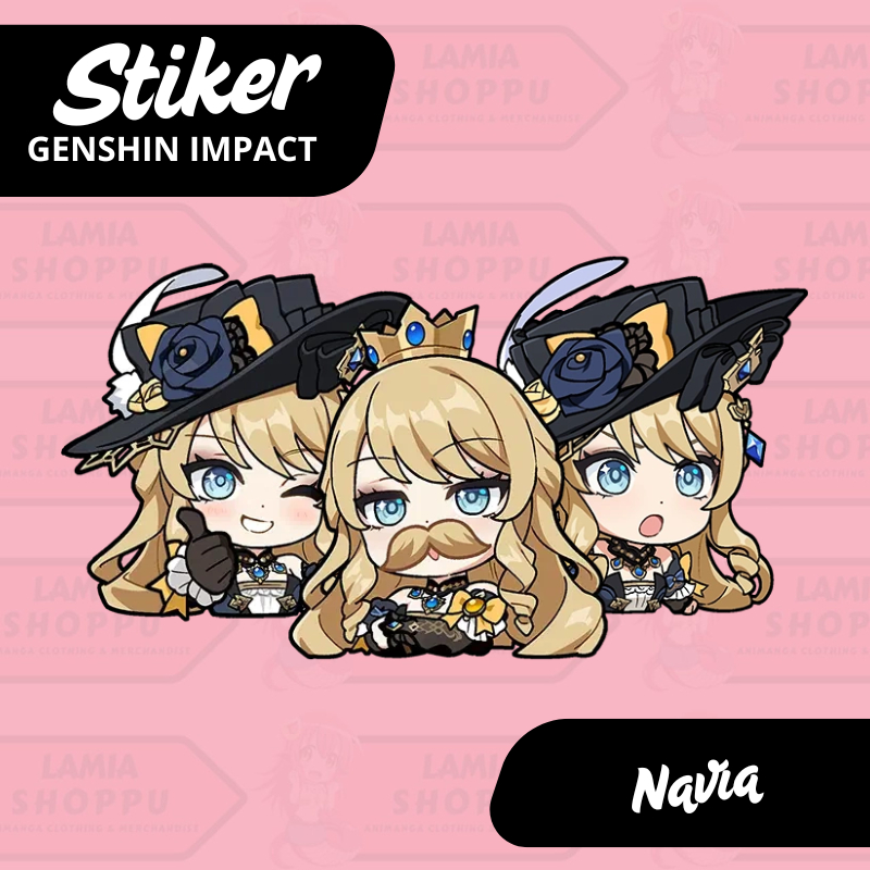 Genshin Impact Navia Sticker | Navia Genshin Sticker | Sticker Navia GI ...