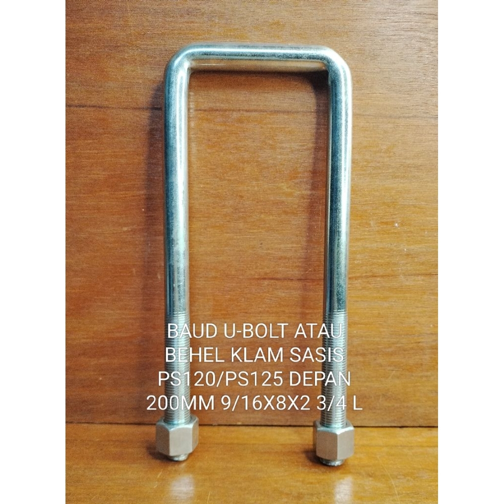 BUUD U-BOLT OR BEHEL KLAMSIS PS120/PS125 FRONT 200mm | Shopee Malaysia